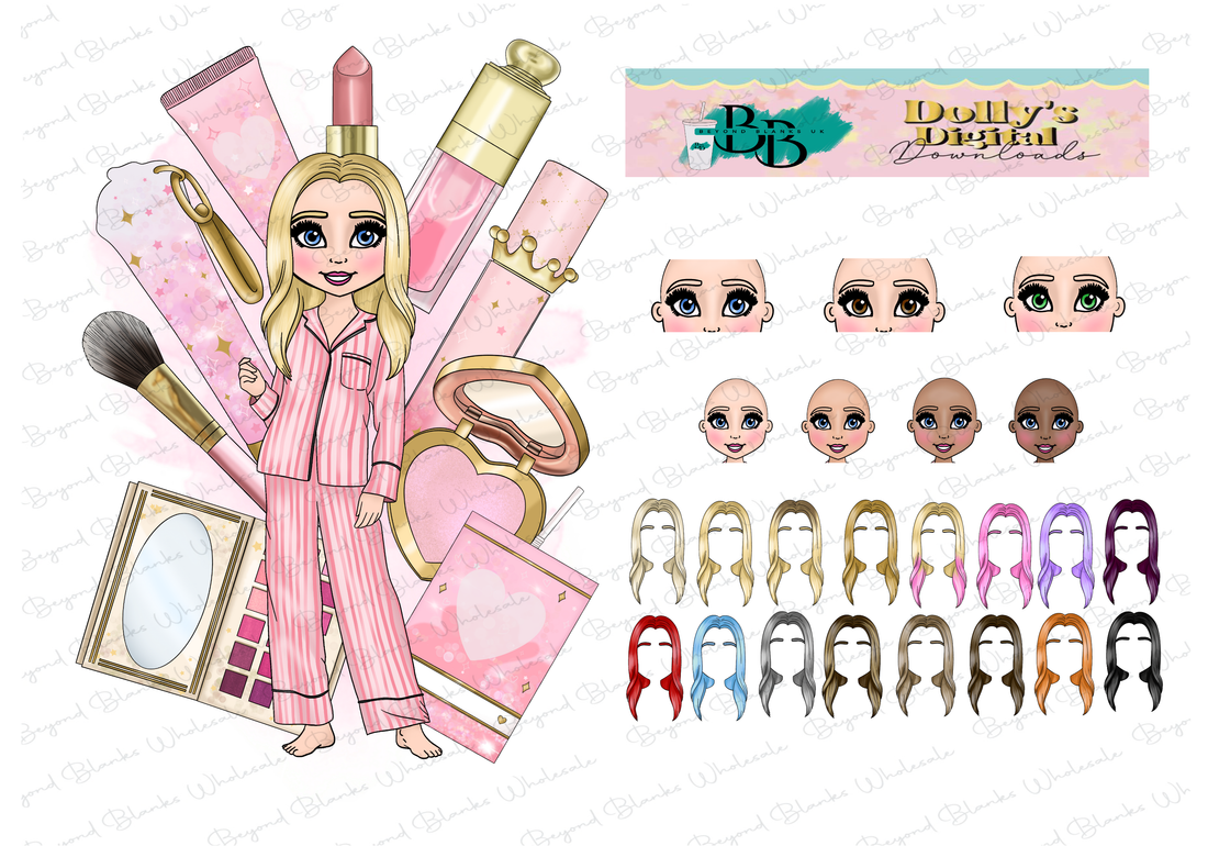 UVDTF make up dolly decal – Beyond blanks